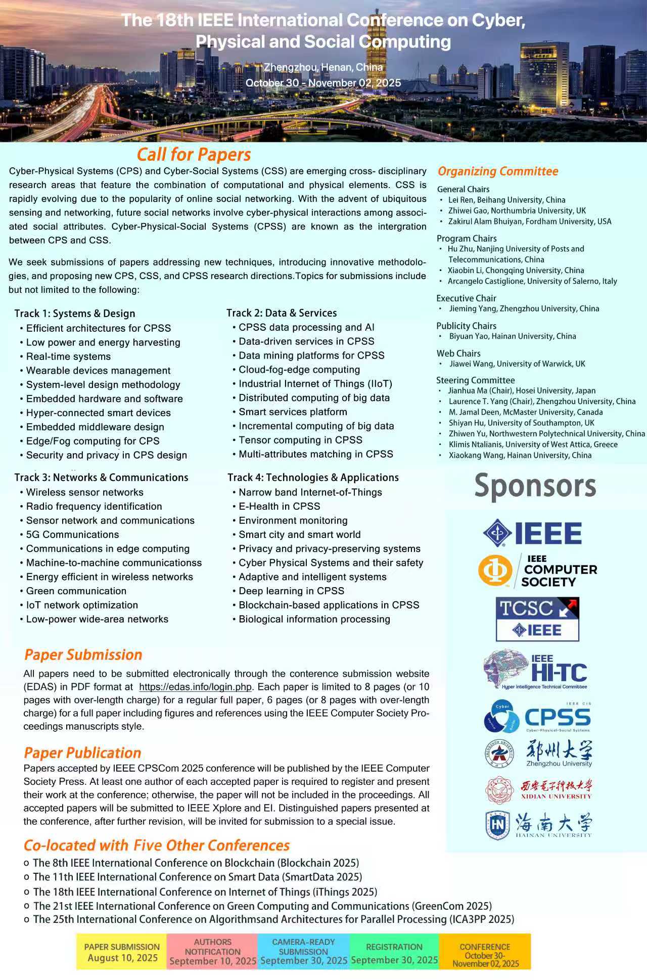 IEEE CPSCom 2025 | IEEE Cybermatics Congress 2025
